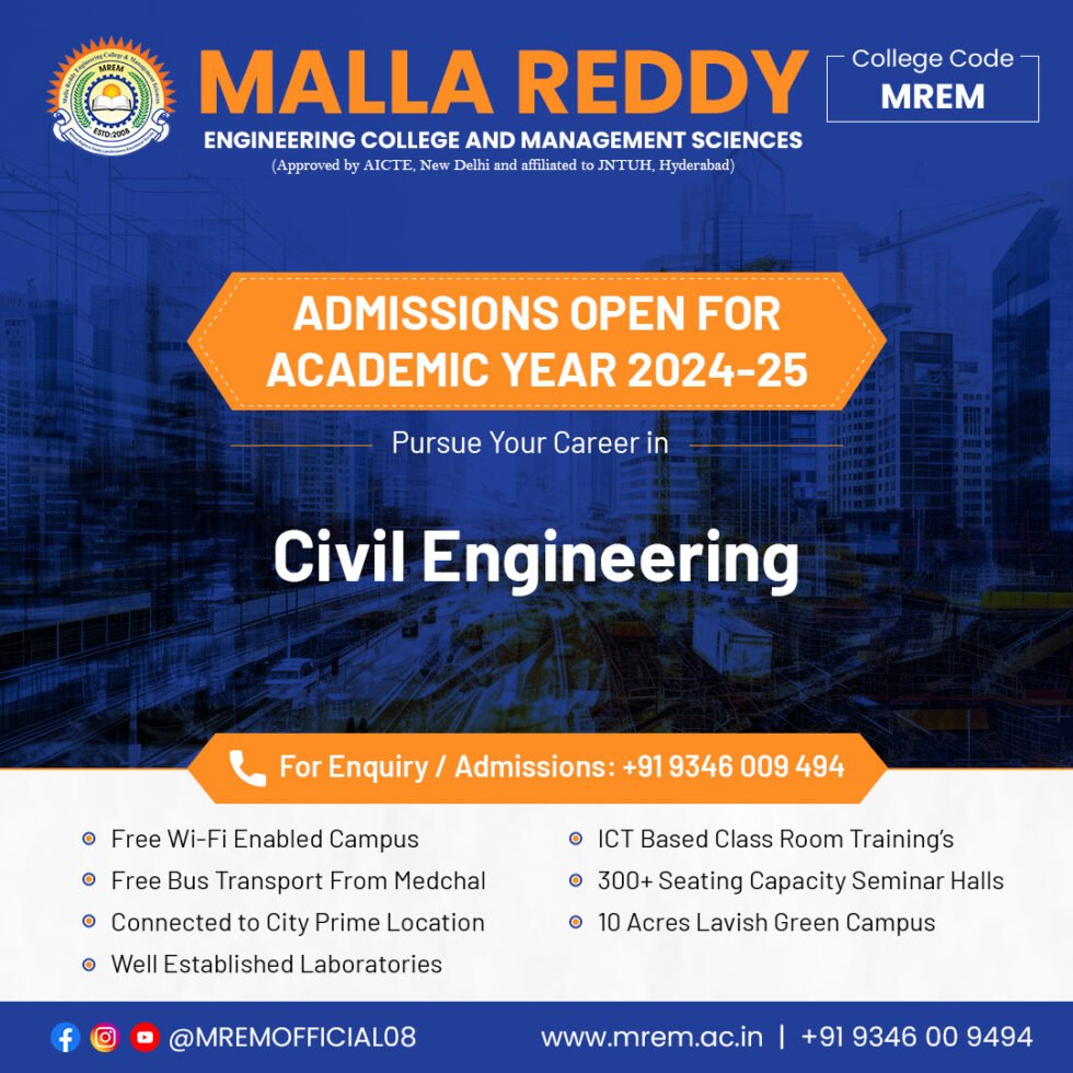 CIVIL ENGINEERING - Malla Reddy Engineering College and Management Sciences