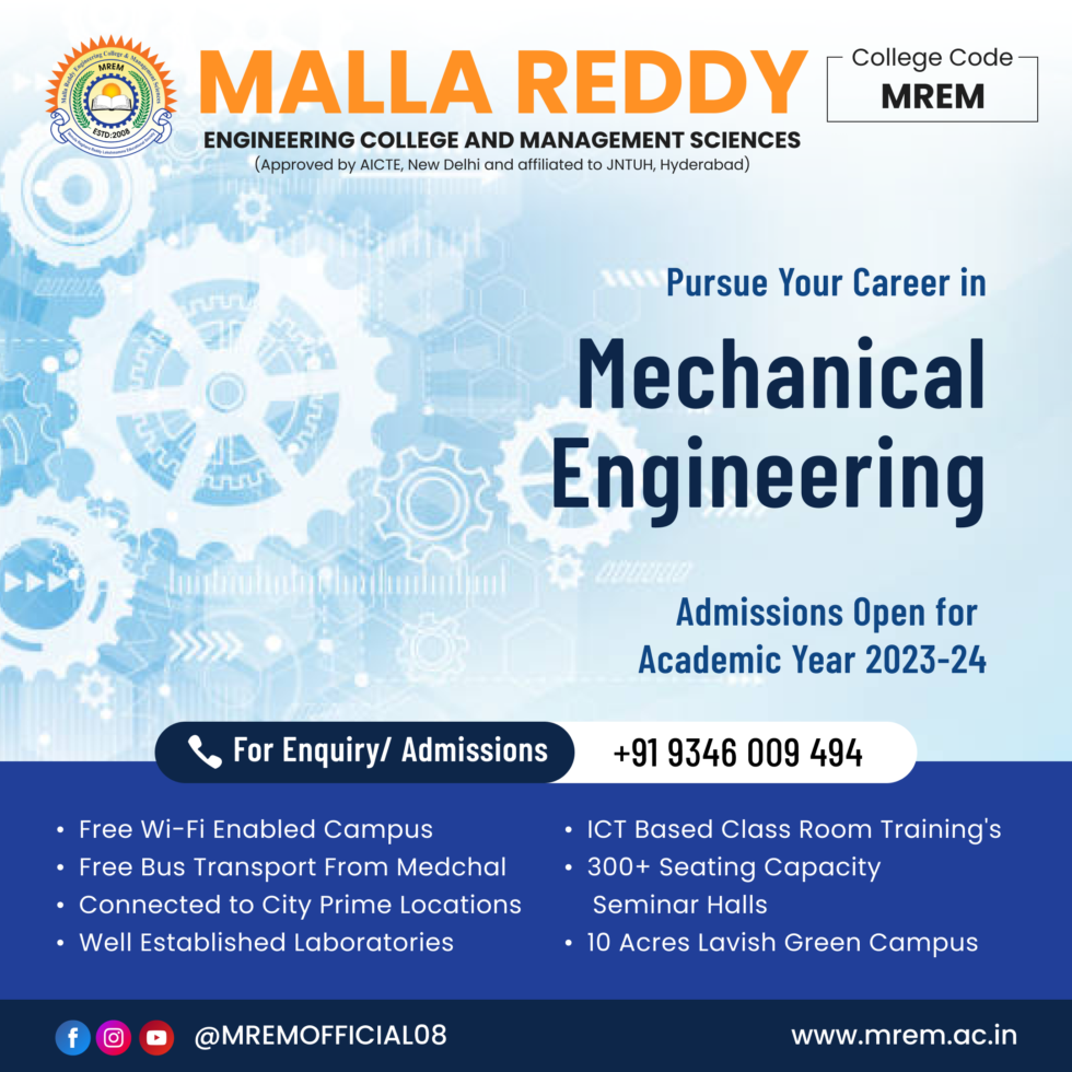 MECHANICAL ENGINEERING - Malla Reddy Engineering College and Management ...